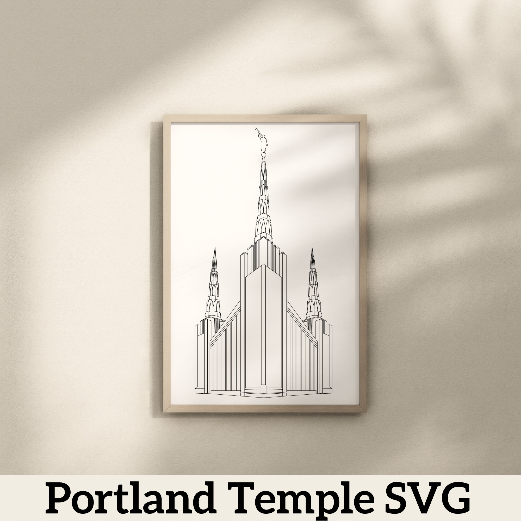 Portland, Oregon LDS Temple | Digital Download | SVG File | PNG File ...