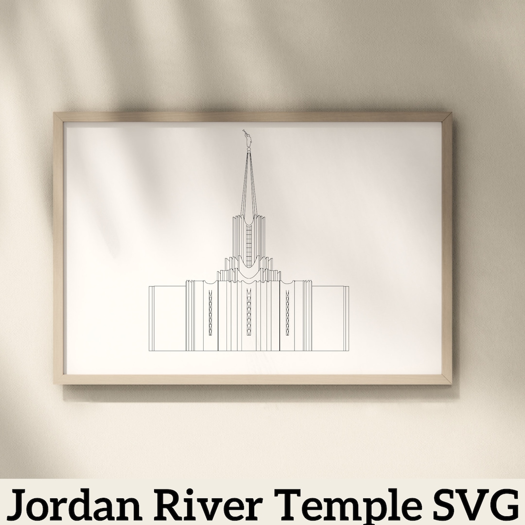 Jordan River Utah LDS Temple | Digital Download | SVG File | PNG File ...