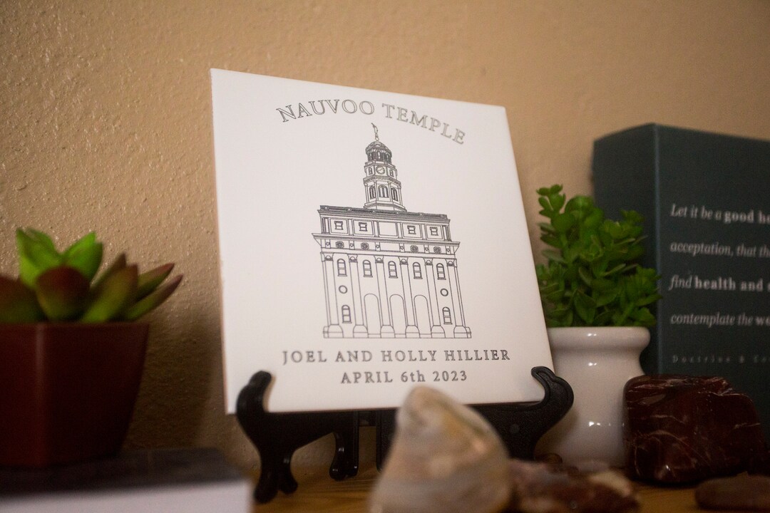 Personalized Nauvoo IL LDS Temple | LDS Gift | Lds Baptism Gift | Lds ...