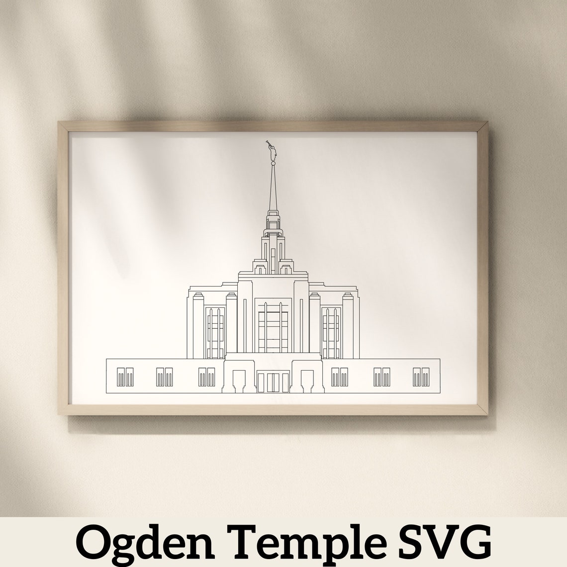 Ogden Utah LDS Temple | Digital Download | SVG File | PNG File | Vector ...