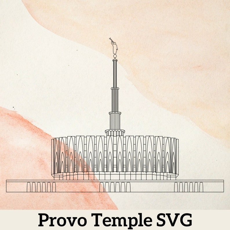 Provo Utah LDS Temple Digital Download SVG File PNG File - Etsy