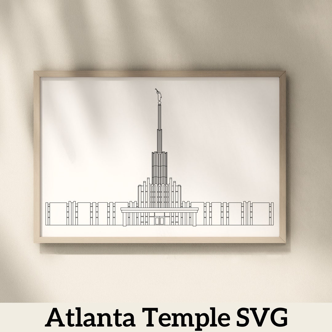 Atlanta, Georgia LDS Temple | Digital Download | SVG File | PNG File ...