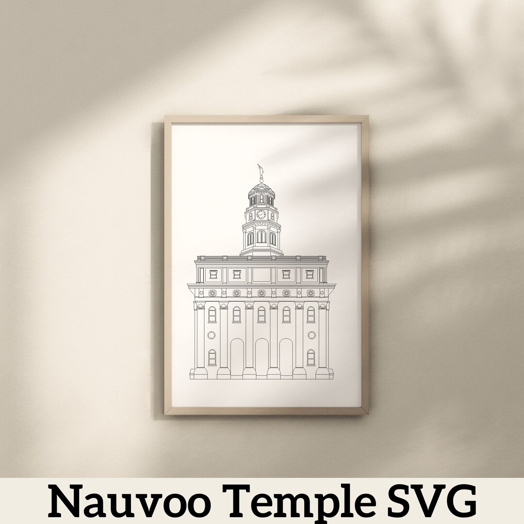 Nauvoo Illinois LDS Temple | Digital Download | SVG File | Png File ...