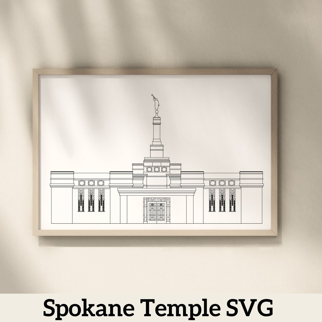 Spokane Washington LDS Temple | Digital Download | SVG File | PNG File ...