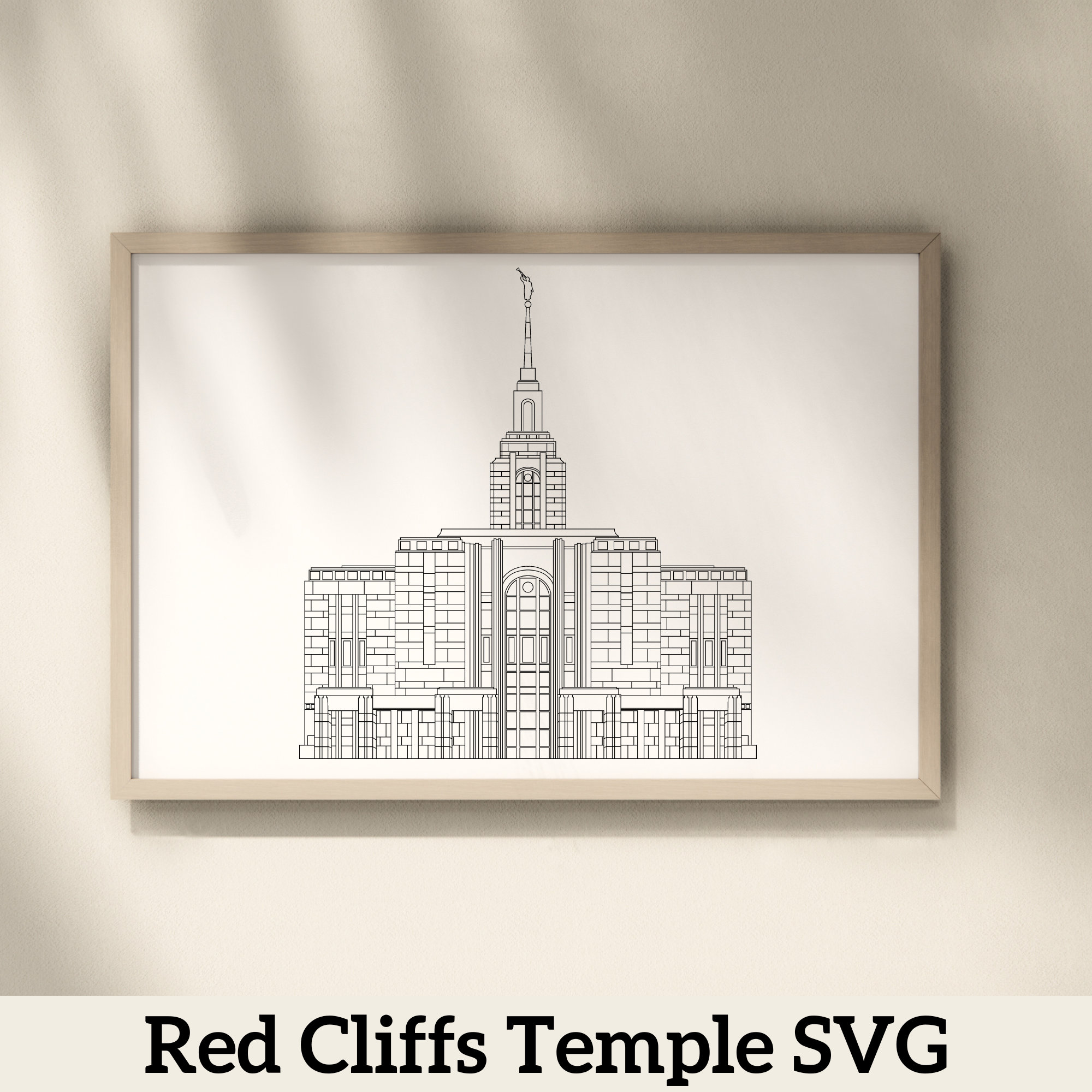 Red Cliffs Utah LDS Temple | Digital Download | SVG File | PNG File ...