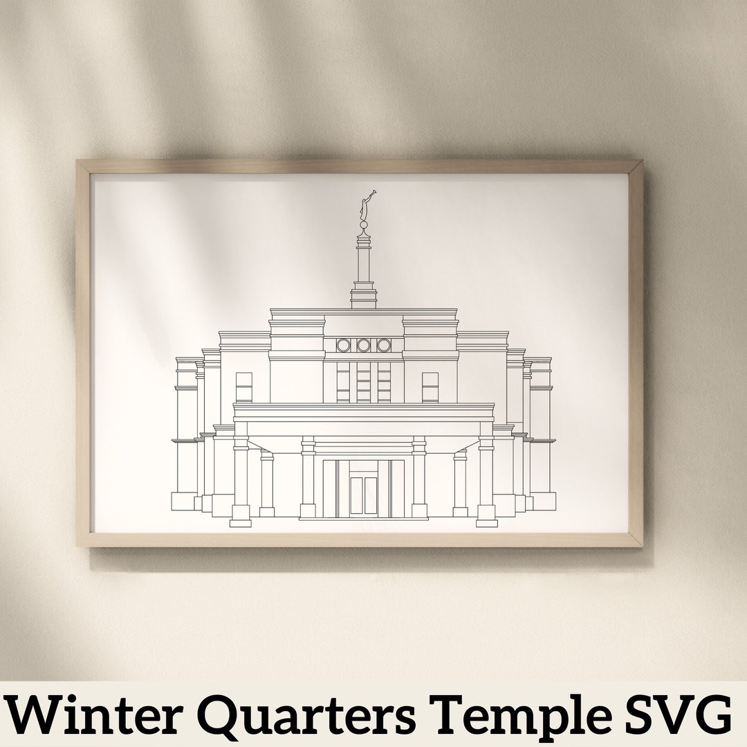 Winter Quarters, Nebraska LDS Temple | Digital Download | SVG File ...