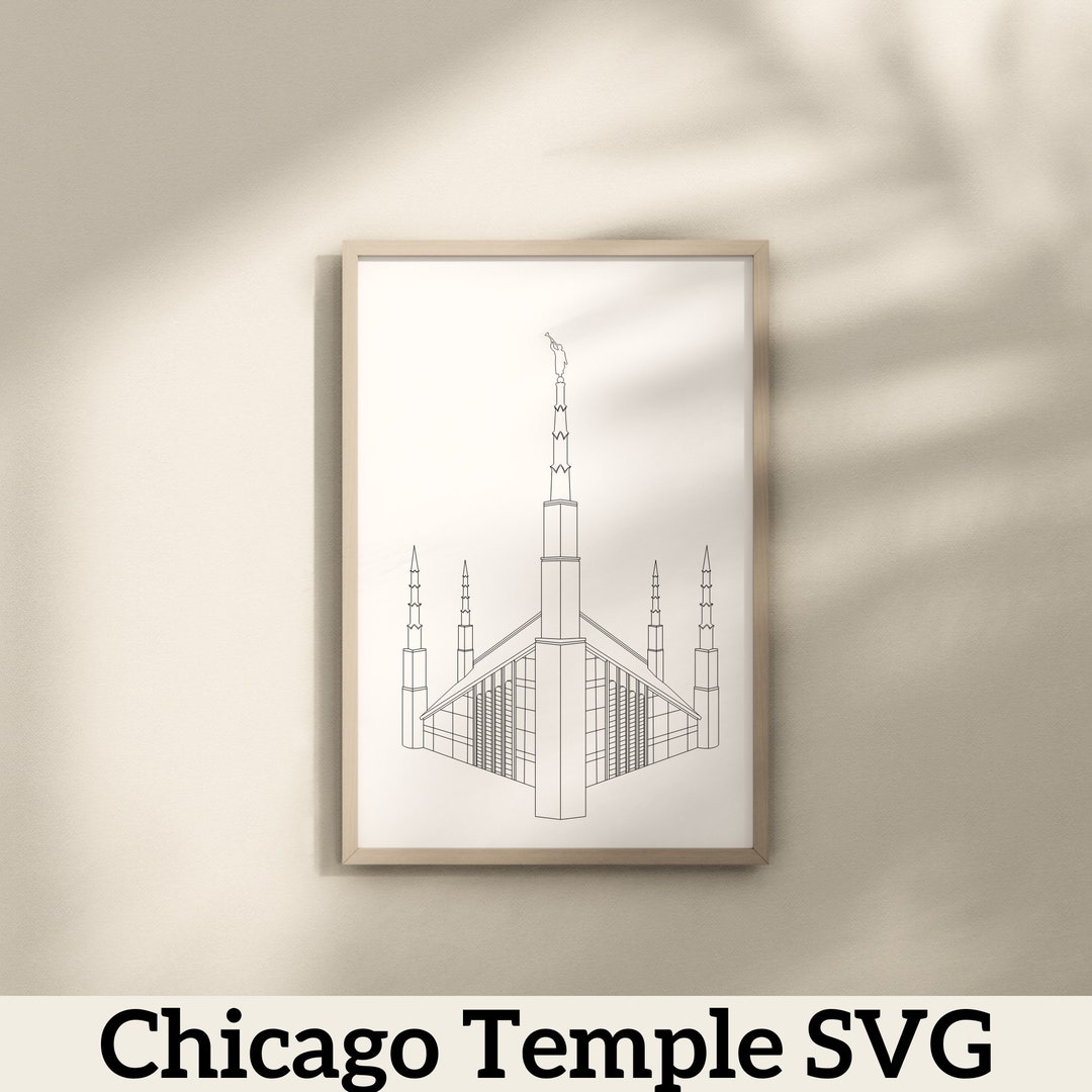 Chicago Illinois LDS Temple | Digital Download | SVG File | PNG File ...