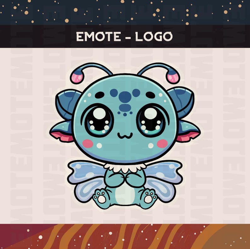 Cute Creature (emote - Logo - Sticker) for Twitch or Discord - Etsy