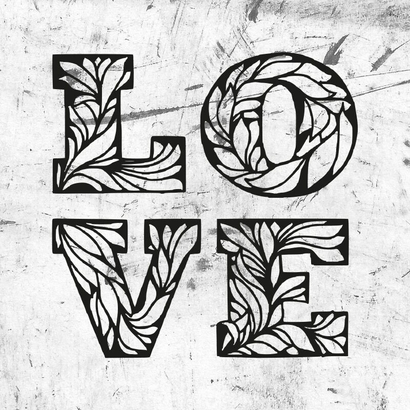 Plotterdatei LOVE - SVG / DXF | Plott | Valentinstag | Romantisch | Paar | Liebe | Digitaler ...