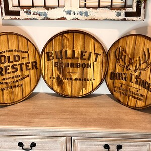 Bulleit Bourbon Barrel Top - Etsy