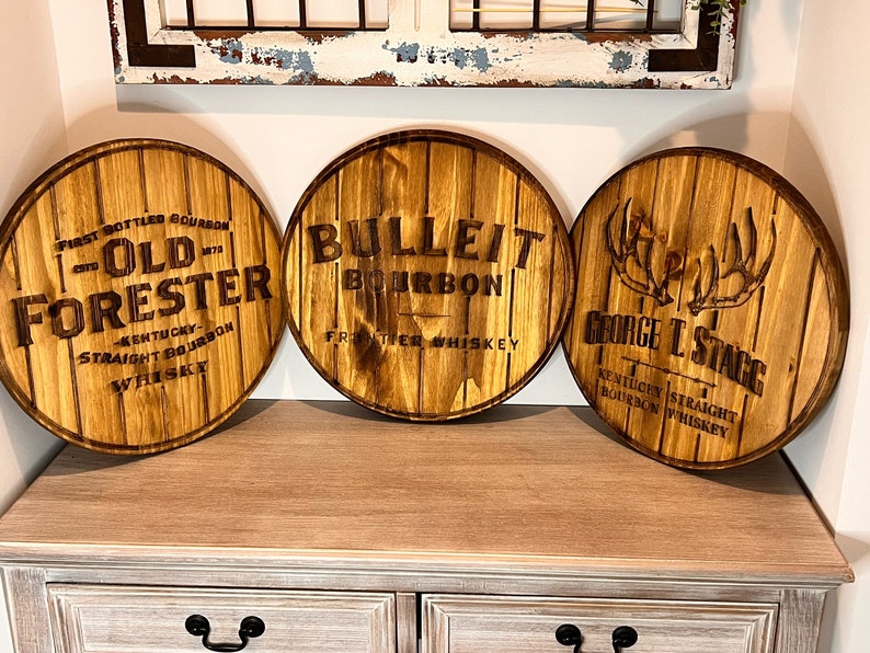Bulleit Bourbon Barrel Top - Etsy