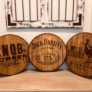 Bulleit Bourbon Barrel Top - Etsy
