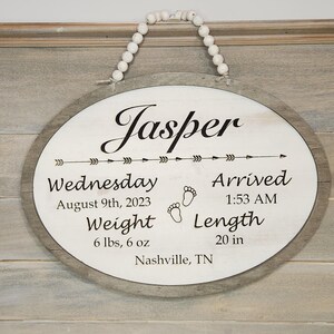 Custom Personalized Engraved Baby Birth Announcement Board With Newborn ...