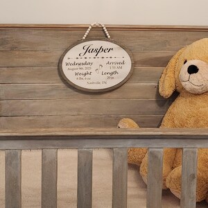 Custom Personalized Engraved Baby Birth Announcement Board With Newborn ...