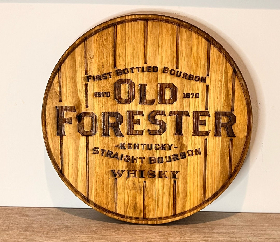 Old Forester Whiskey Barrel Top - Etsy
