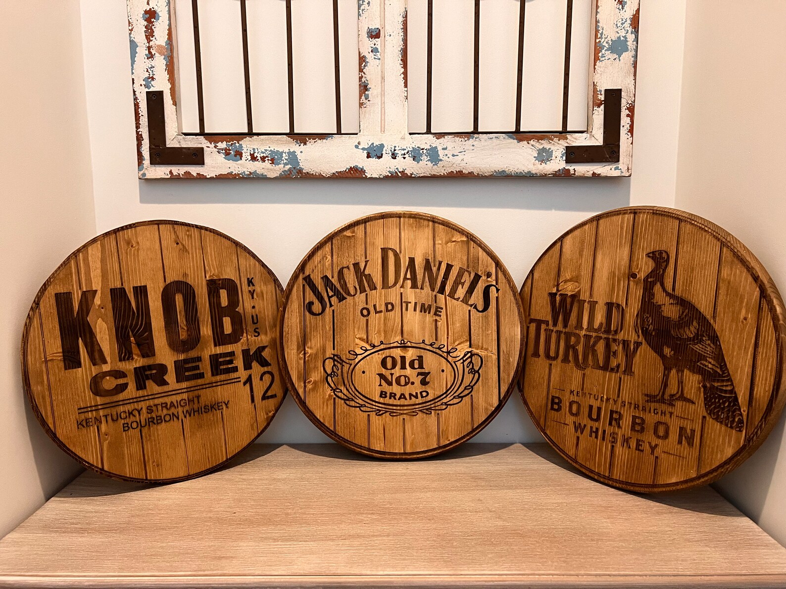 Wild Turkey Whiskey Barrel Top - Etsy