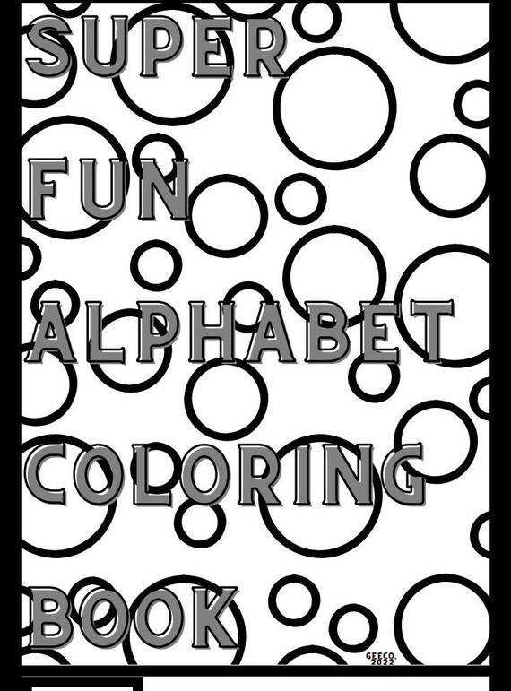 Super Fun Alphabet Coloring - Etsy