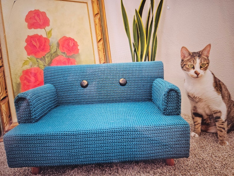 Kitty Couch Crochet Pattern - Etsy