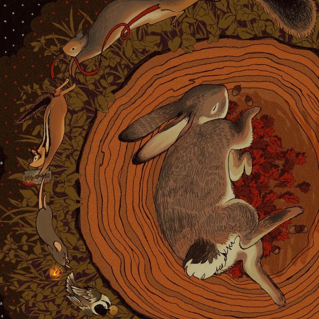 Beloved - Forest Animals Matte Art Print - Etsy