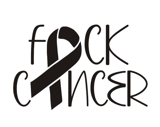 Fk Cancer V4 Sticker Decal - Etsy