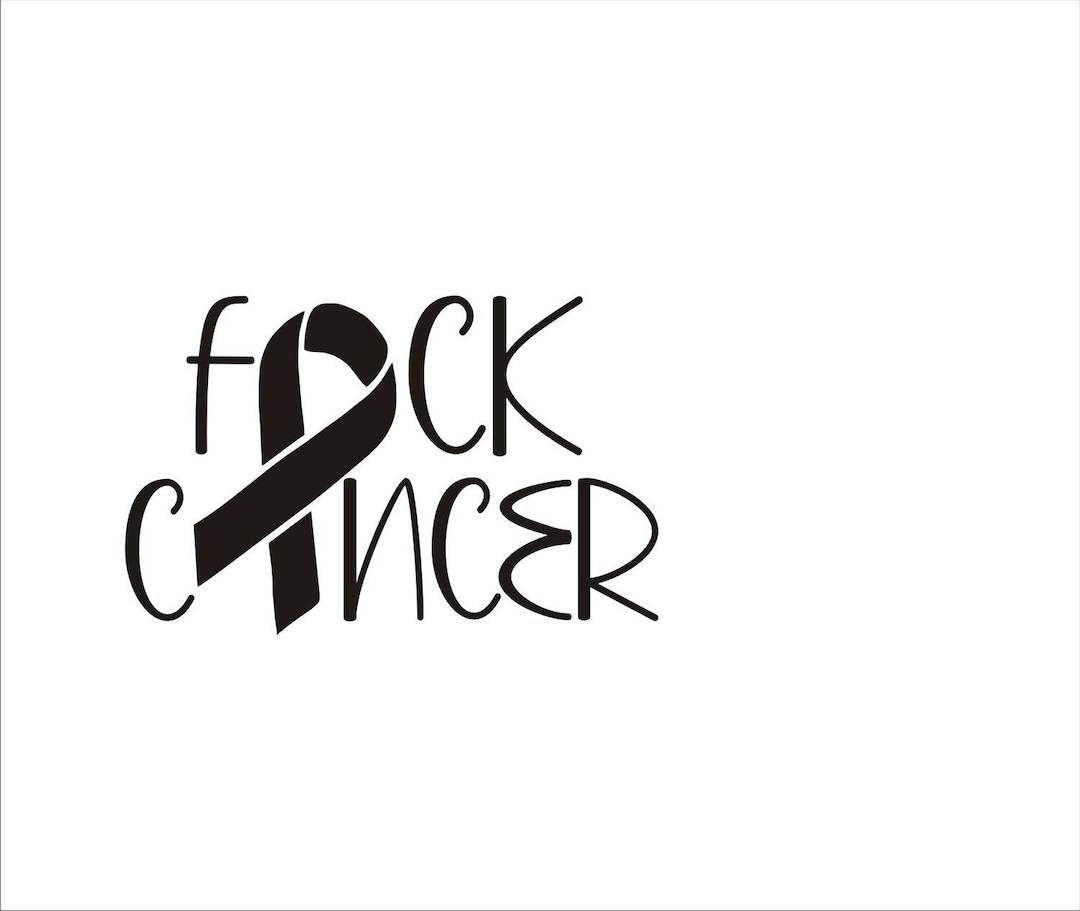 F**k Cancer - FU Cancer Window Decal Bumper Sticker - Cancer Awareness ...
