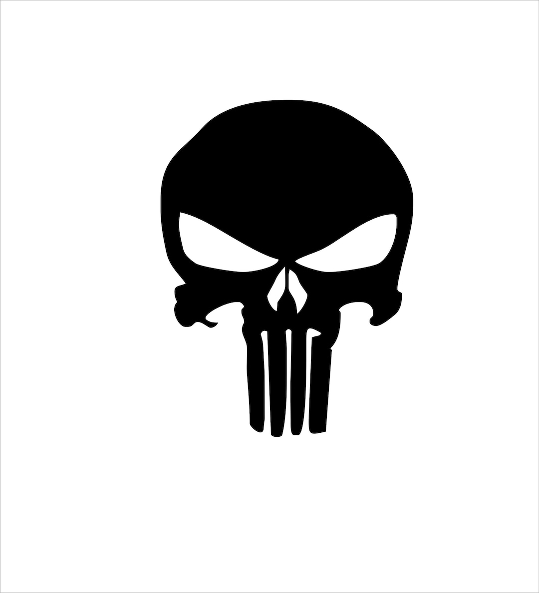 Skull Decals, Punisher Skull Decals, Multiple Sizes and Colors - Etsy