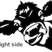 Peeking Cow Heifer Decal * Left or Right * Car/window Decal * Tumbler ...