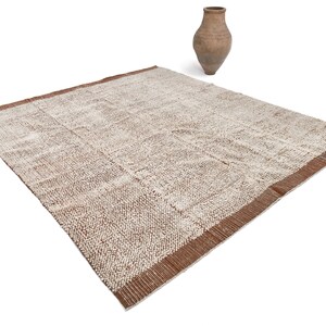 8x10 Area Rug, 8x10 Kilim Rug ,8x10 Soft Pastel Jute Kilim Rug, Wool ...