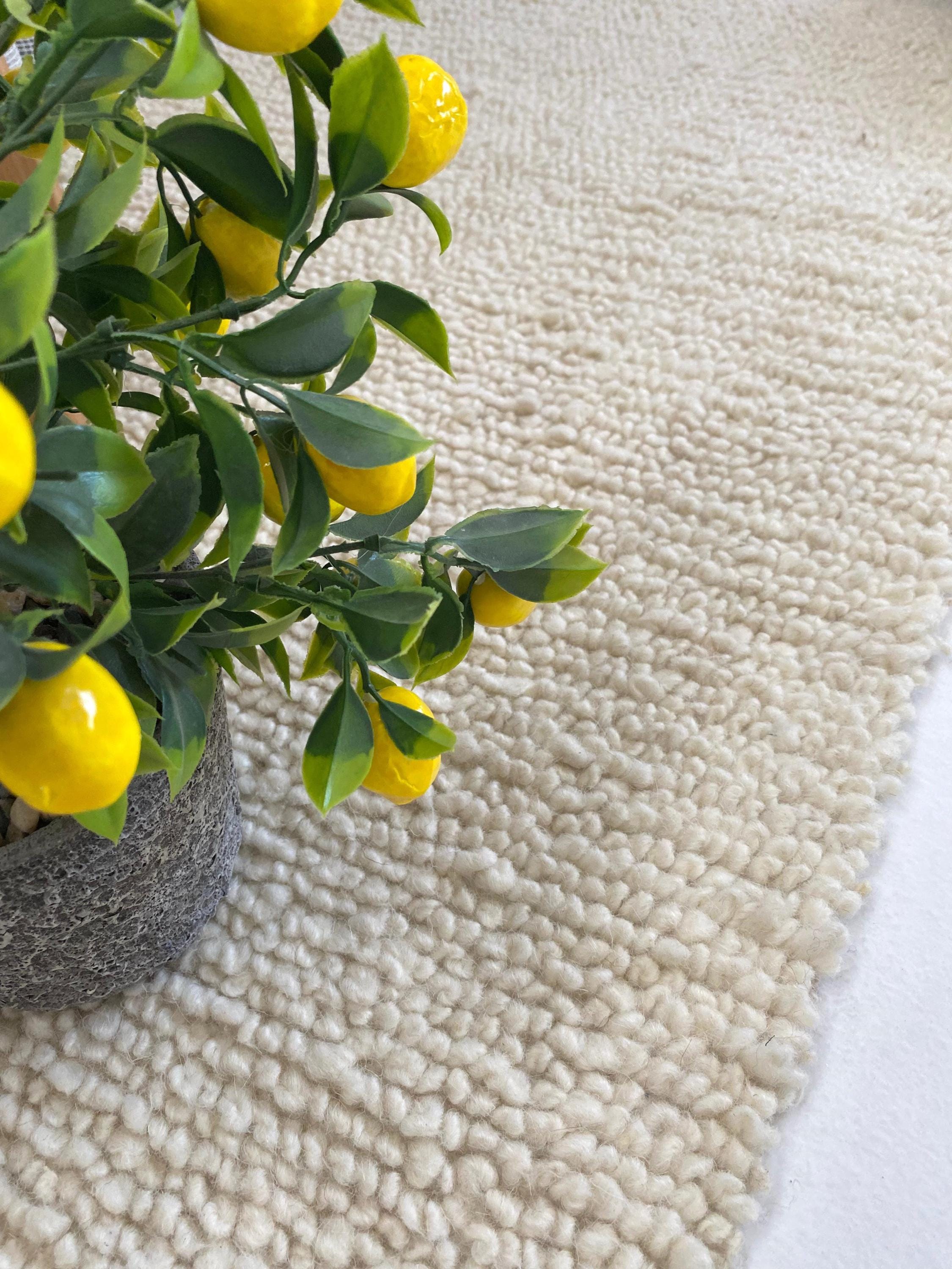 Off White Jute Runner Rug, Chunky White Runner Rug, Handmade Wool Rug ...