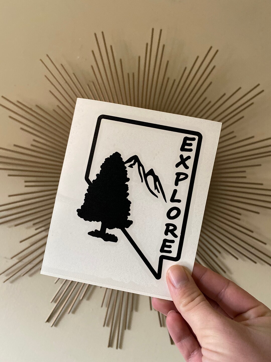 Explore Nevada Transparent Sticker - Etsy