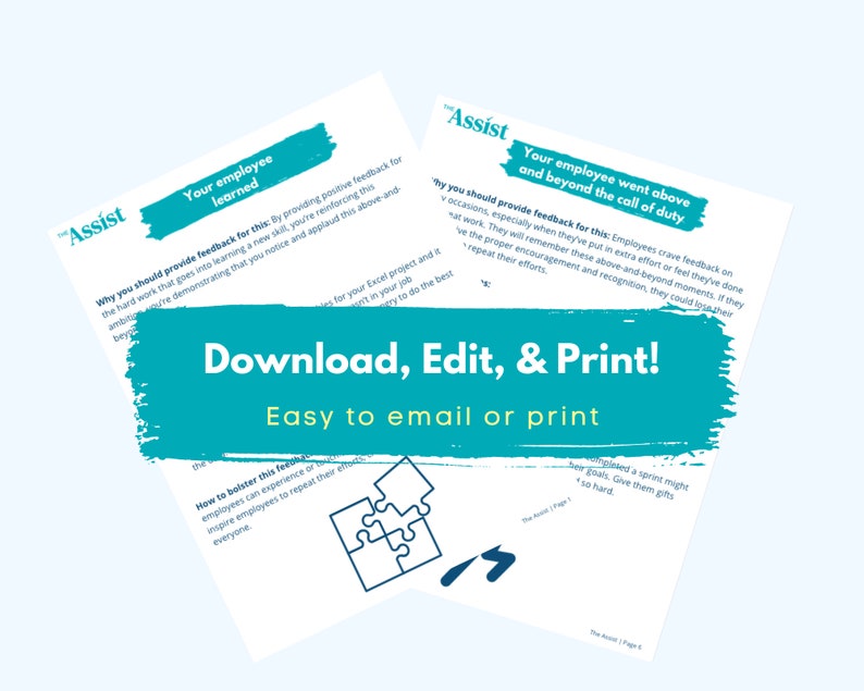 Positive Feedback Examples for Work | Employee Engagement, Employee ...