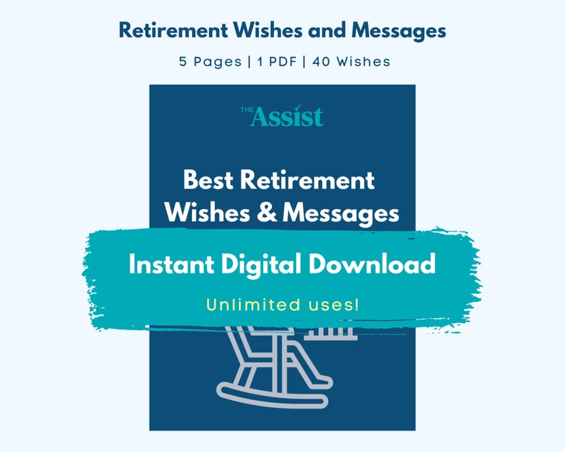 Retirement Wishes and Messages | PDF Printable Instant Download - Etsy