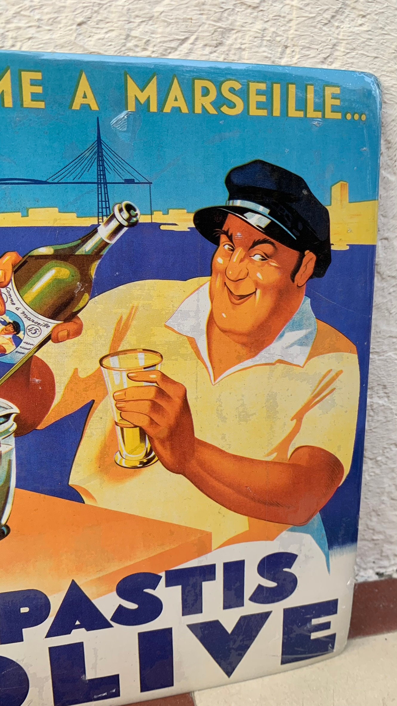 Pastis Olive Metal Signs, Marseille Metal Poster, Vintage Signs ...