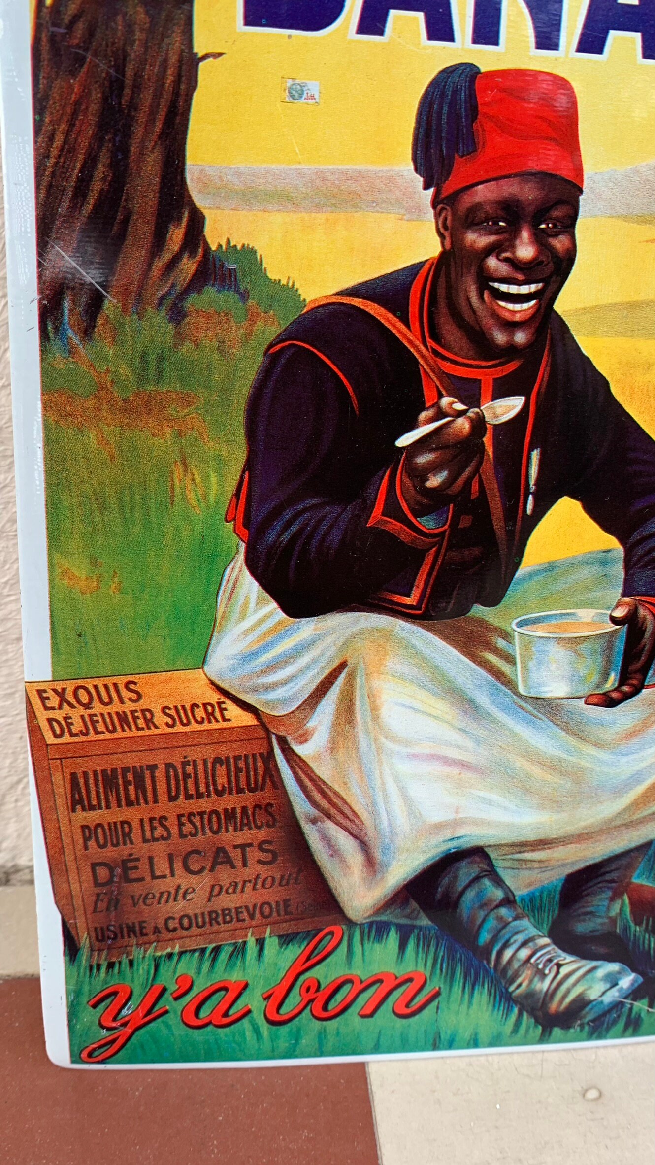 Retro Vintage, Banania Metal Sign, Chocolate Cafe Metal Poster, Vintage ...