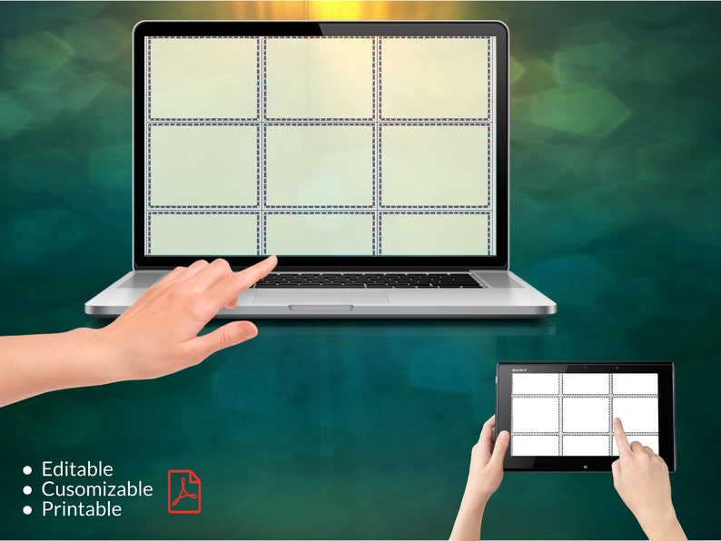 Editable Flash Cards - Customizable and Printable PDF Format - Instant ...