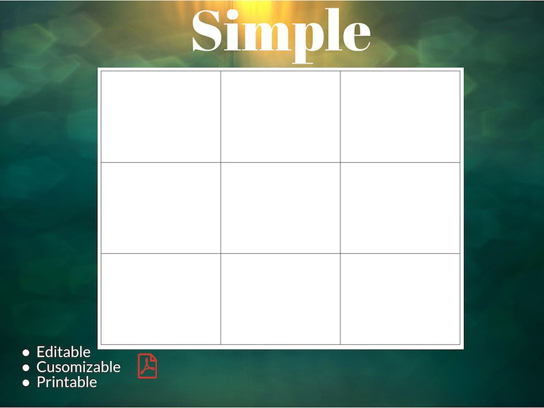 Editable Flash Cards - Customizable and Printable PDF Format - Instant ...