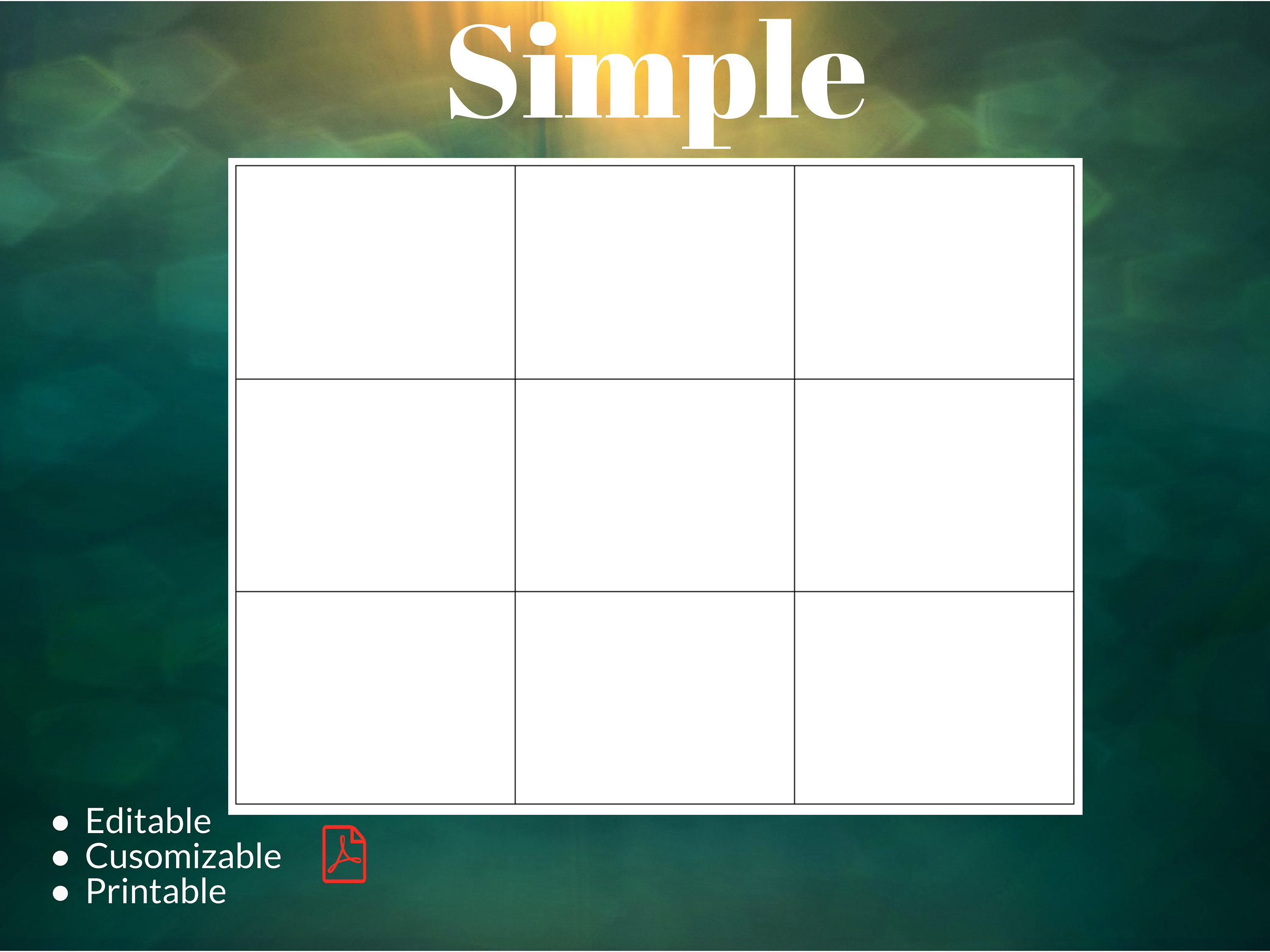 Editable Flash Cards - Customizable and Printable PDF Format - Instant ...