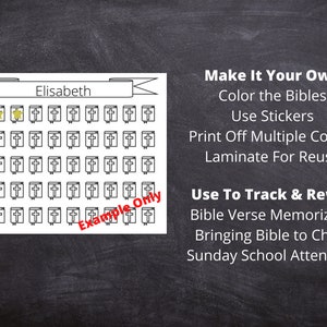 Bible Memory Verse Chart | Printable Bible Memory Chart - Etsy Canada