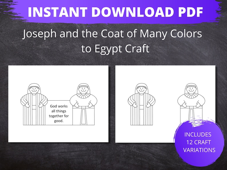 Joseph and the Coat of Many Colors Craft | Joseph From the Coat of Many ...