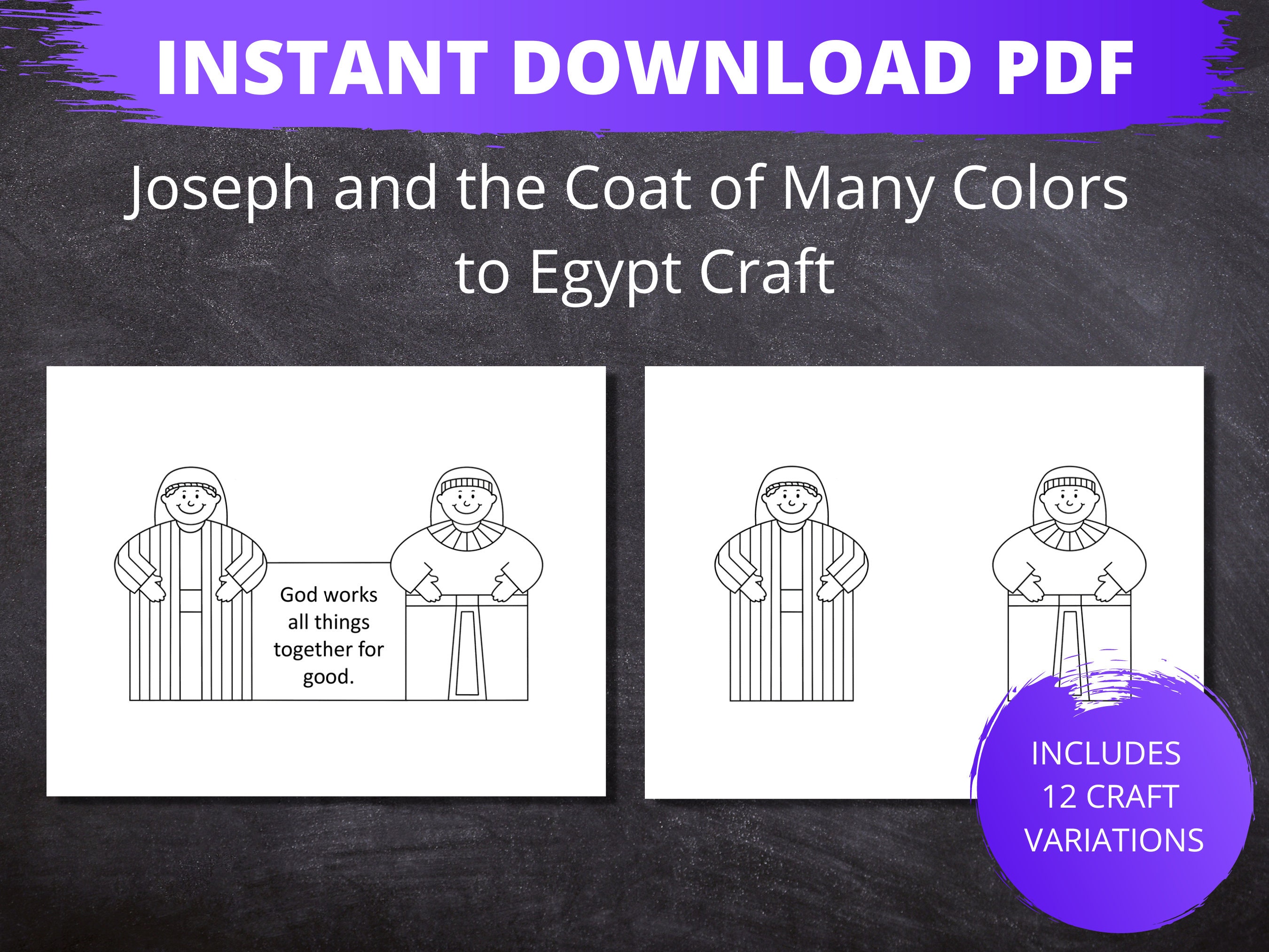 Joseph and the Coat of Many Colors Craft Joseph From the Coat of Many ...