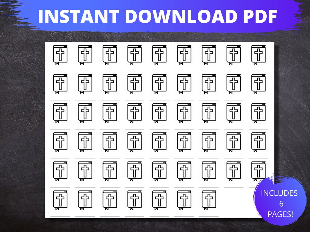Yearly Bible Memory Verse Chart | Printable Bible Memory Chart - Etsy