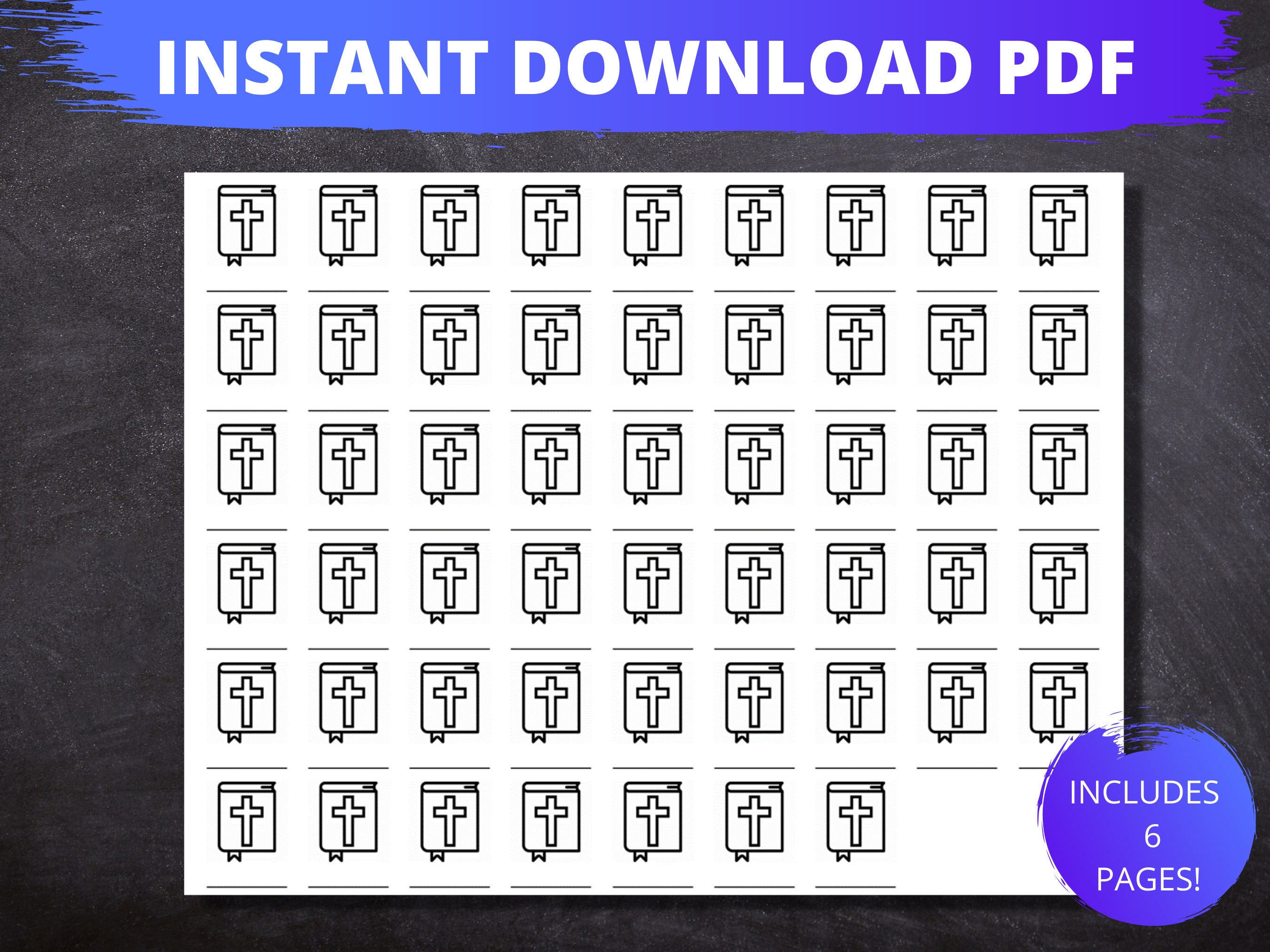 Yearly Bible Memory Verse Chart | Printable Bible Memory Chart - Etsy