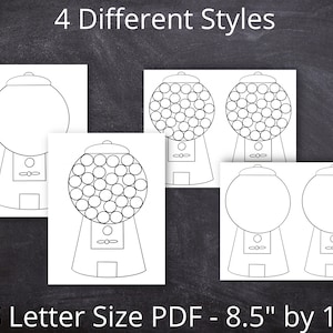 Reward Chart Gumball Machine | Printable Gumball Machine Reward Chart ...