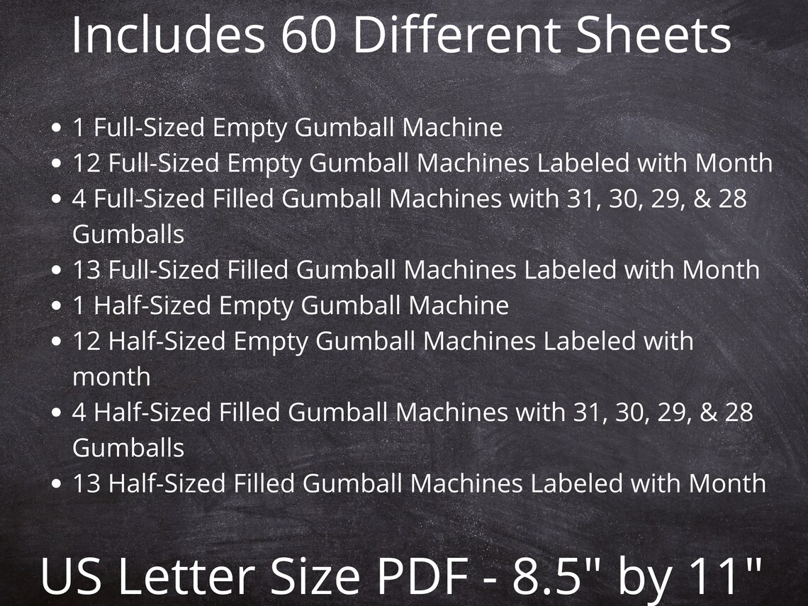 Monthly Reward Chart Gumball Machine | Printable Gumball Machine ...