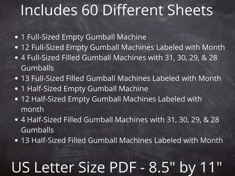 Monthly Reward Chart Gumball Machine | Printable Gumball Machine ...