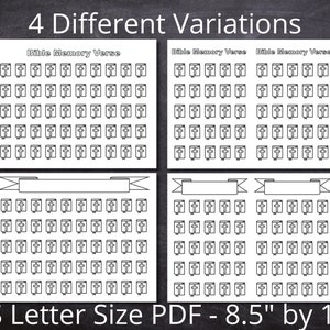 Bible Memory Verse Chart | Printable Bible Memory Chart - Etsy Canada