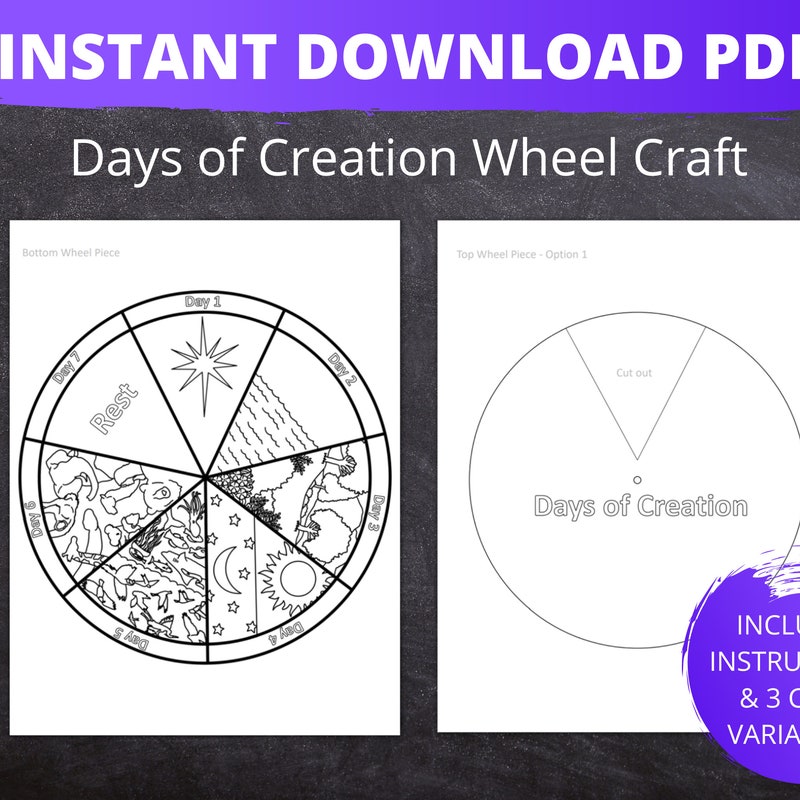 Days of Creation Wheel - Etsy
