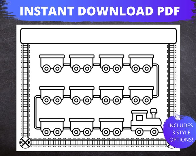 Train Reward Chart | Printable Train Reward Chart | Kids Habit Tracker ...