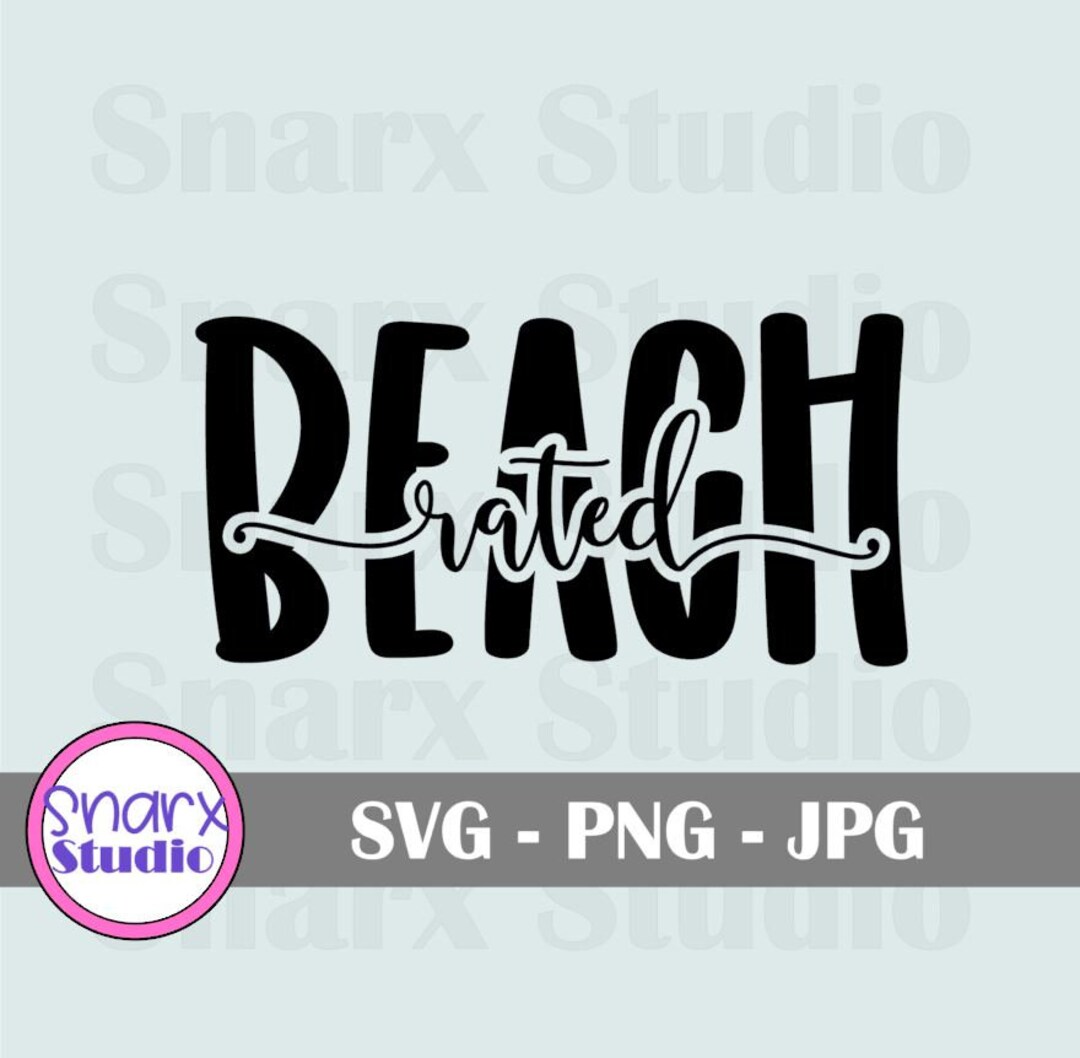 Beach Rated SVG Cut File, 4WD off Road, off Road SVG, Car Decal, Suv ...