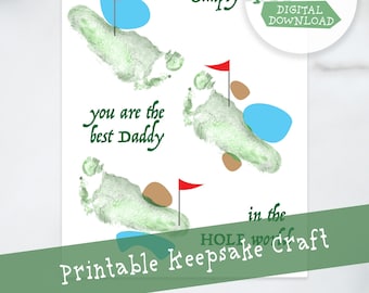 Father's Day I Love Building Memories With You Footprint Keepsake ...